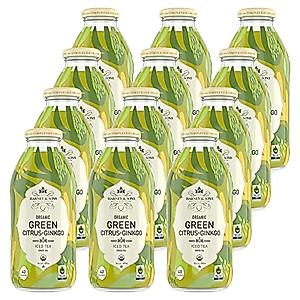 Harney & Sons Organic Green Iced Tea with Citrus & Ginkgo, Certified Organic and Fair Trade (70026), 16 Fl Oz (Pack of 12)
