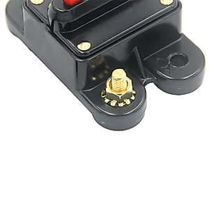 ZOOKOTO 12V-24V DC 150A Circuit Breaker Manual Reset Stereo Audio Fuse Holder 150amp for Trolling Motor Auto Car