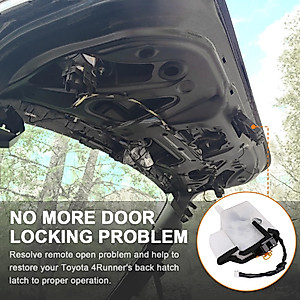 Rear Hatch Latch Actuator for Toyota 4Runner 2003-2009 Back Door Lock Assembly Trunk Latch Replace Toyota 69110-35090 69110-35062 69110-35060 Tailgate Lock Liftgate Actuator Rear Gate Latch Motor