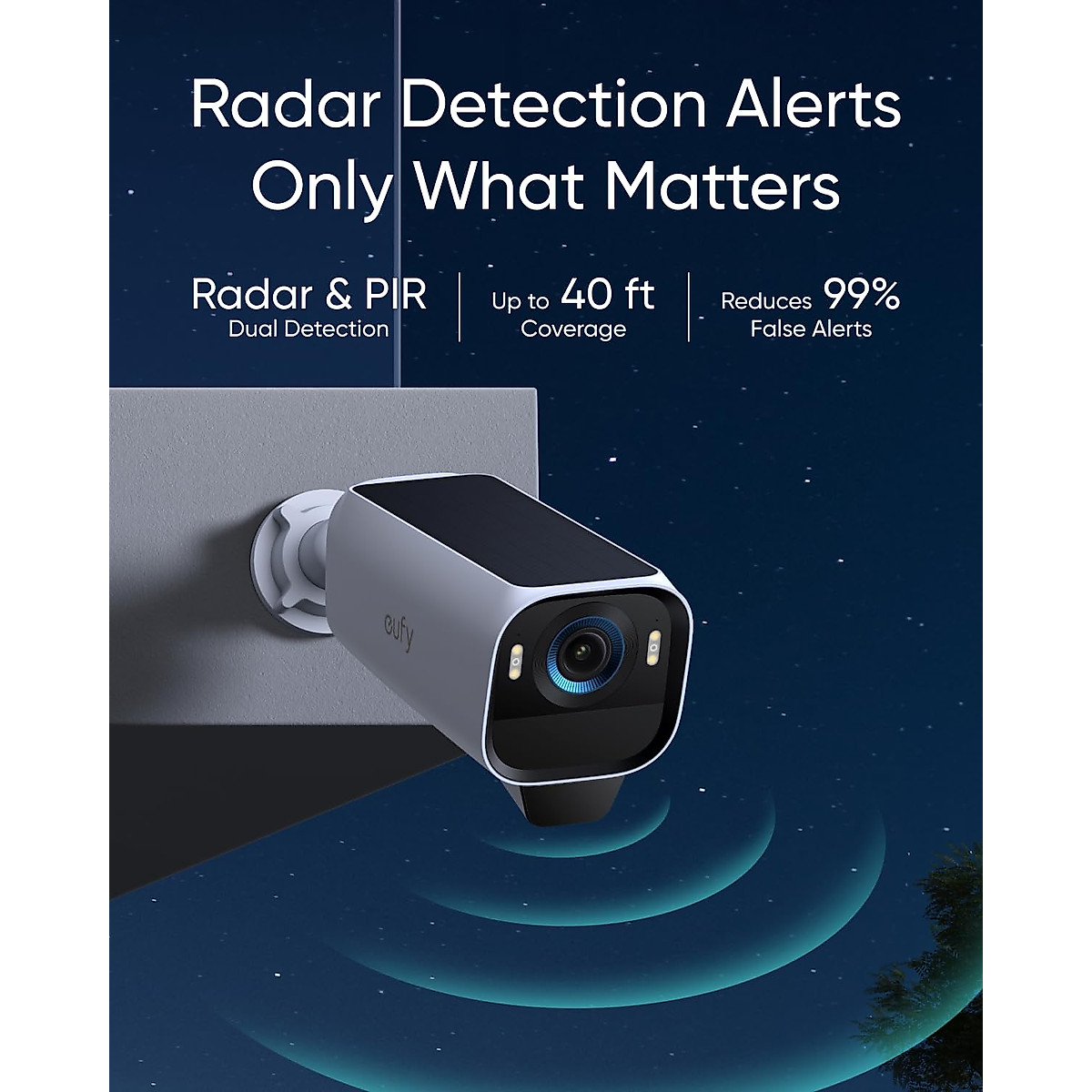 eufy Security eufyCam S3 Pro 4-Cam Kit, Solar Camera Outdoor Wireless, MaxColor Night Vision, 4K Security Camera with Solar Panel, Face Recognition AI, Expandable Local Storage, No Monthly Fee