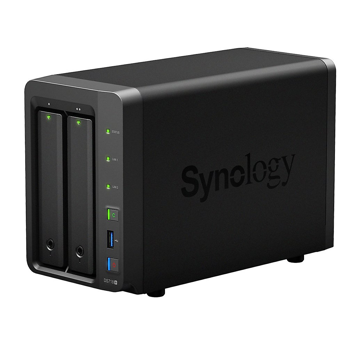 Synology DiskStation DS718+ NAS Server for Business with Intel Celeron CPU, 6GB Memory, 4TB HDD Storage, DSM Operating System