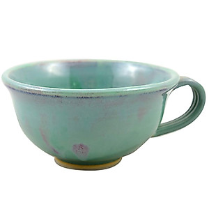 Modern Artisans American Made Orchid Green Pottery Collection: 20-oz Chowder/Soup Mug