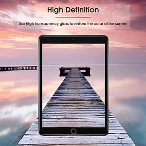 OMOTON 3 Pack Screen Protector for iPad 6th 5th Generation, Tempered Glass Screen Protector Compatible with Apple iPad Pro 9.7 / iPad Air 2 / iPad Air 9.7 Inch with Alignment Frame, Case Friendly