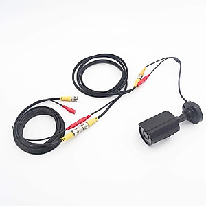 hosecurity New Pre-Made All-in-One Siamese RG59 BNC Video and Power CCTV Security Camera Cable for HD AHD DVR SDI Camera Connection (RG 59 HD Cable, 1X6.6ft) (Black)