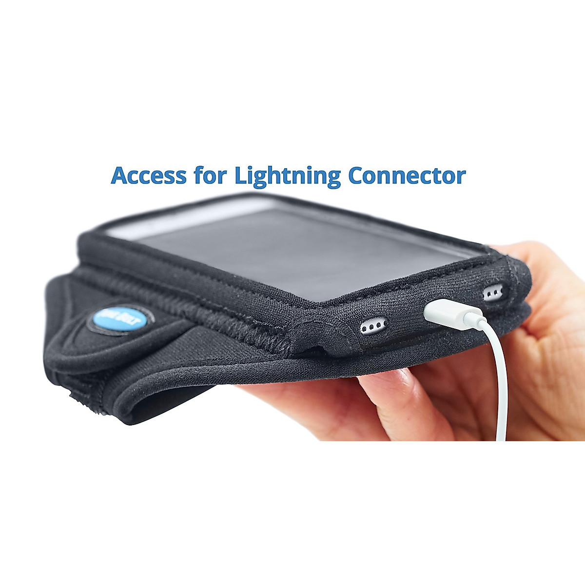 Tune Belt AB88 Cell Phone Running Armband Holder, Pocket Size fits OtterBox Commuter or Similar Case for iPhone 12/13 Mini, SE 2020 and iPhone X/XS, Water Resistant (Black)