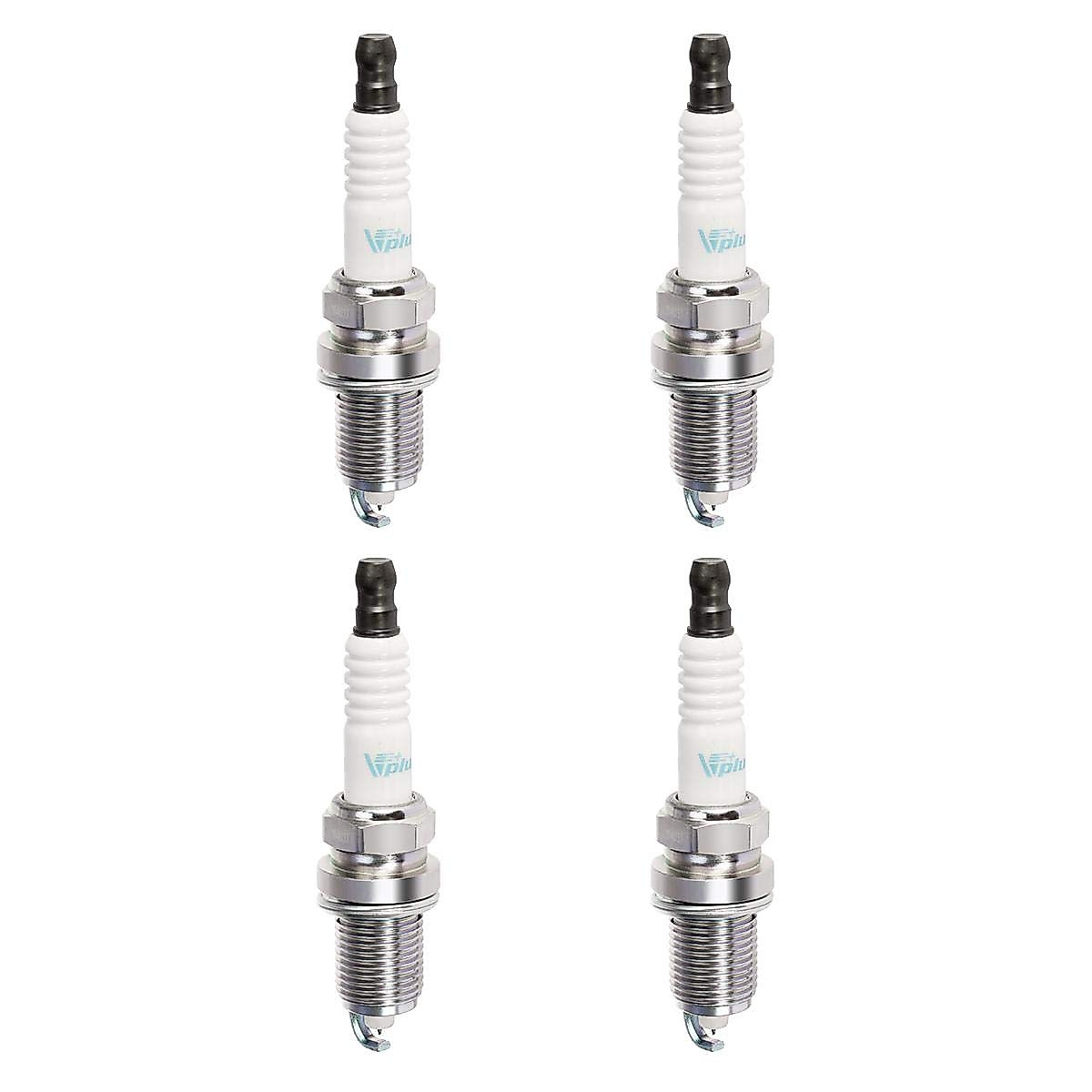 Vplus Iridium Spark Plug 4pcs 9203 2477 Compatible with Chrysler Dodge Honda Hyundai Isuzu Jeep Kia Mazda 1.5L 1.6L 1.8L 2.0L 2.2L 2.3L 2.4L 2.5L 2.6L L4 Engine Replaces XP985 XP5224 ZFR5FIX-11