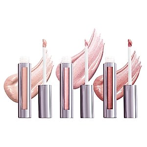 Runway Rogue LuxGloss Lip Gloss Trio, High-Pigment Shimmer Lip Gloss Set, (‘Photo Filter’, ‘Catwalk’, ‘Strike a Pose’)