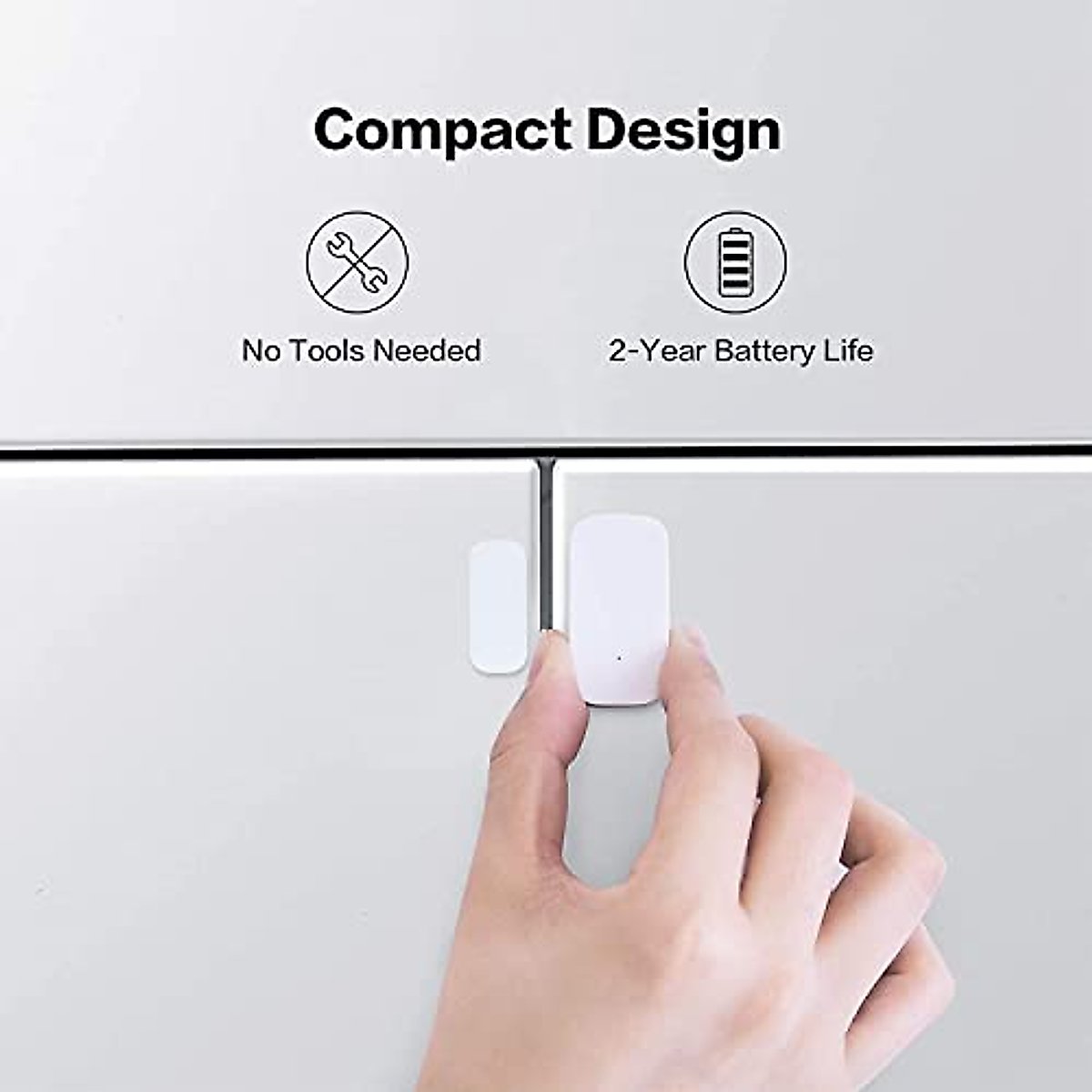 Aqara Door and Window Sensor, REQUIRES AQARA HUB, Zigbee Connection, Wireless Mini Contact Sensor for Alarm System and Smart Home Automation, Compatible with Apple HomeKit, Alexa, Works With IFTTT
