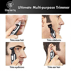 Urban Gent Esq. Ear and Nose Hair Trimmer Beard 8 Piece Mens Grooming Kit