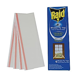 Raid Window Fly Traps, 4 Traps