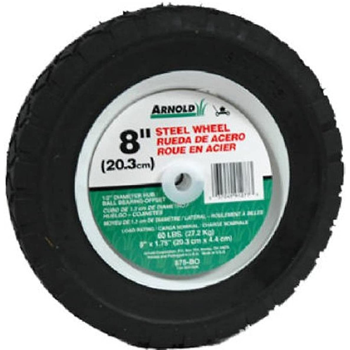 Arnold 490-322-0004 8X1.75 STL Offset Wheel, Steel
