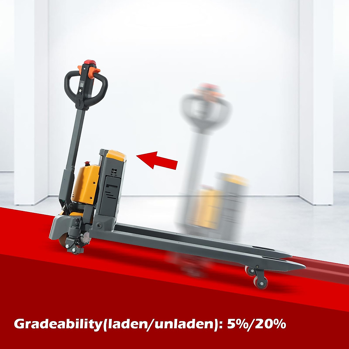 APOLLOLIFT Full Electric Pallet Jack 3300Lbs Capacity 48" x27" Fork Size Walkie Powered Pallet Jack Lithium Battery Pallet Truck, 2 Unit