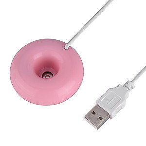 USB Donuts Humidifier Mini Cute Mist Humidifier Floating Water Air Fresher Aroma Diffuser for Home SPA Car Travel Use