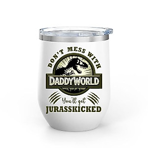 DaddyWorld Tumbler, #1 Daddy Nutrition Facts Tumblers, Perfect Father’s Day or Birthday Gift