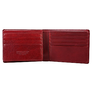 Giudi Deluxe Comfortable Bifold Men’s Wallet Made in Italy – 12 Business Credit Card Holder – ID Window - Soft Touch Genuine Cow Leather - Excellent Gift in Attractive Packaging