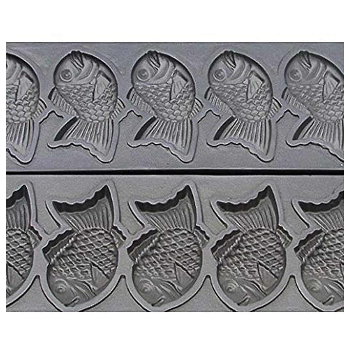 ALDKitchen Taiyaki Maker | Fish-Shaped Waffle Iron | Nonstick (6 Pcs (Closed-Mouth Fish))