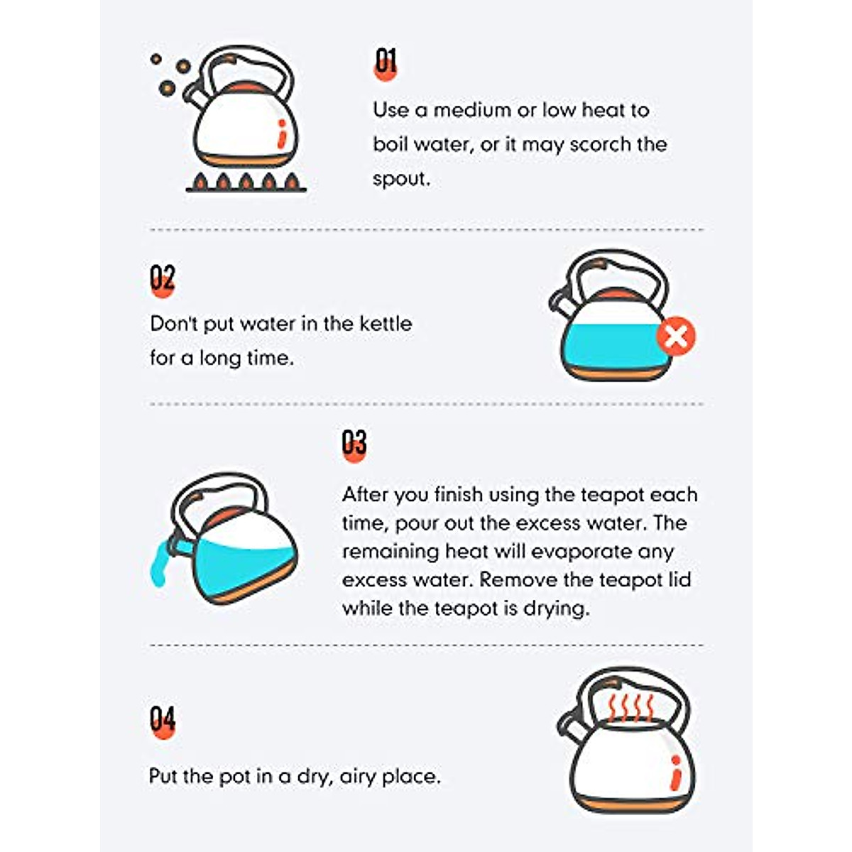 Tea Kettle, 2.7 Quart / 3 Liter BELANKO Stainless Steel Tea Kettles for Stove Top, Food Grade Teapot with Wood Pattern Handle Loud Whistling for Coffee, Milk etc, Gas Electric Applicable - Black