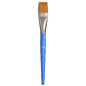 Princeton Select Artiste, Series 3750, Paint Brush for Acrylic, Watercolor and Oil, Flat Wash, 1 Inch