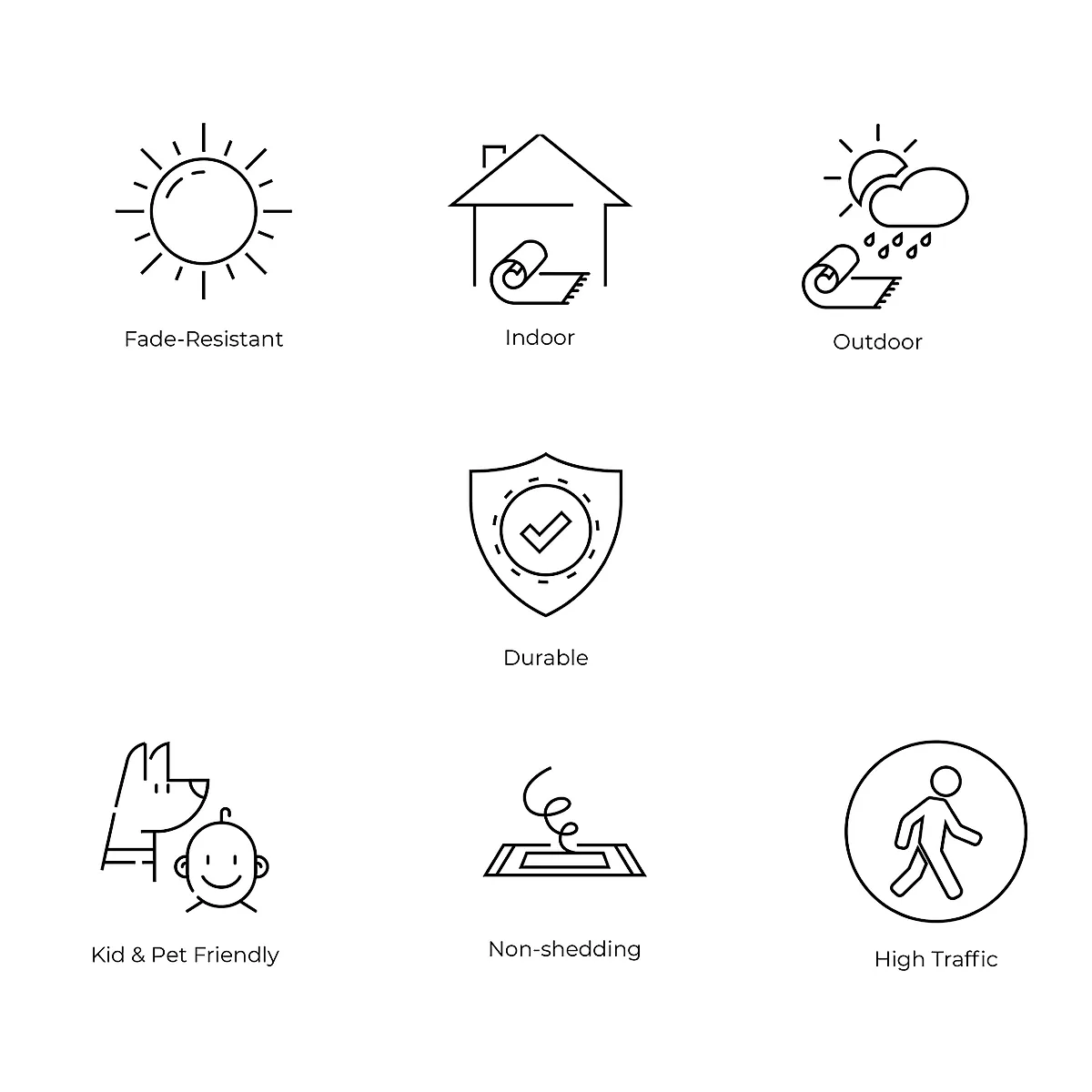 JONATHAN Y SMB104C-3 Malta Bohemian Medallion Textured Weave Indoor Outdoor Area -Rug, Coastal, Traditional, Transitional Easy -Cleaning,Bedroom,Kitchen,Backyard,Patio,Non Shedding, Black/Gray, 3 X 5