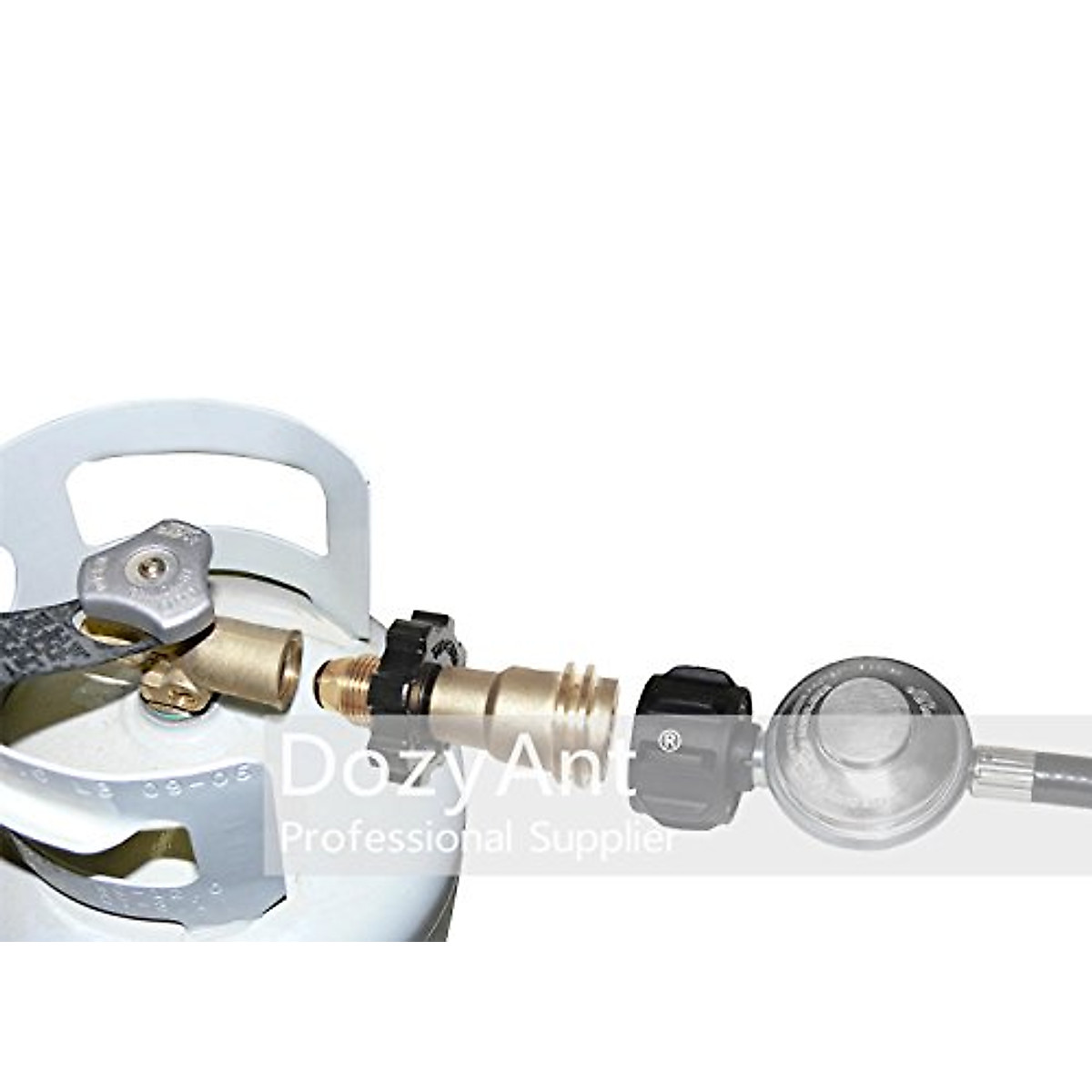 DOZYANT Universal Fit Propane Tank Adapter Converts POL to QCC1 / Type 1 with Wrench, Propane Hose Adapter Old to New Connection Type