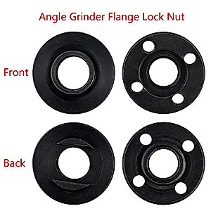 Topbuti 5" 5/8-11 Grinder Flange Angle Wrench Spanner Metal Lock Nut for Compatible with Dewalt Milwaukee Makita 193465-4 Bosch Black & Decker Ryobi