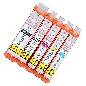 Walfront 5Pcs Ink Cartridge for PIXMA Ink Cartridge Printer Ink Cartridge IP7250 MG6350 MG5450 MX925 MX725 MG6450 MG5550 IX6850 Printers