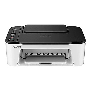 Canon PIXMA TS Series Wireless All-in-One Color Inkjet Printer, White - Print, Scan, Copy - 4800 x 1200 dpi, Borderless Printing