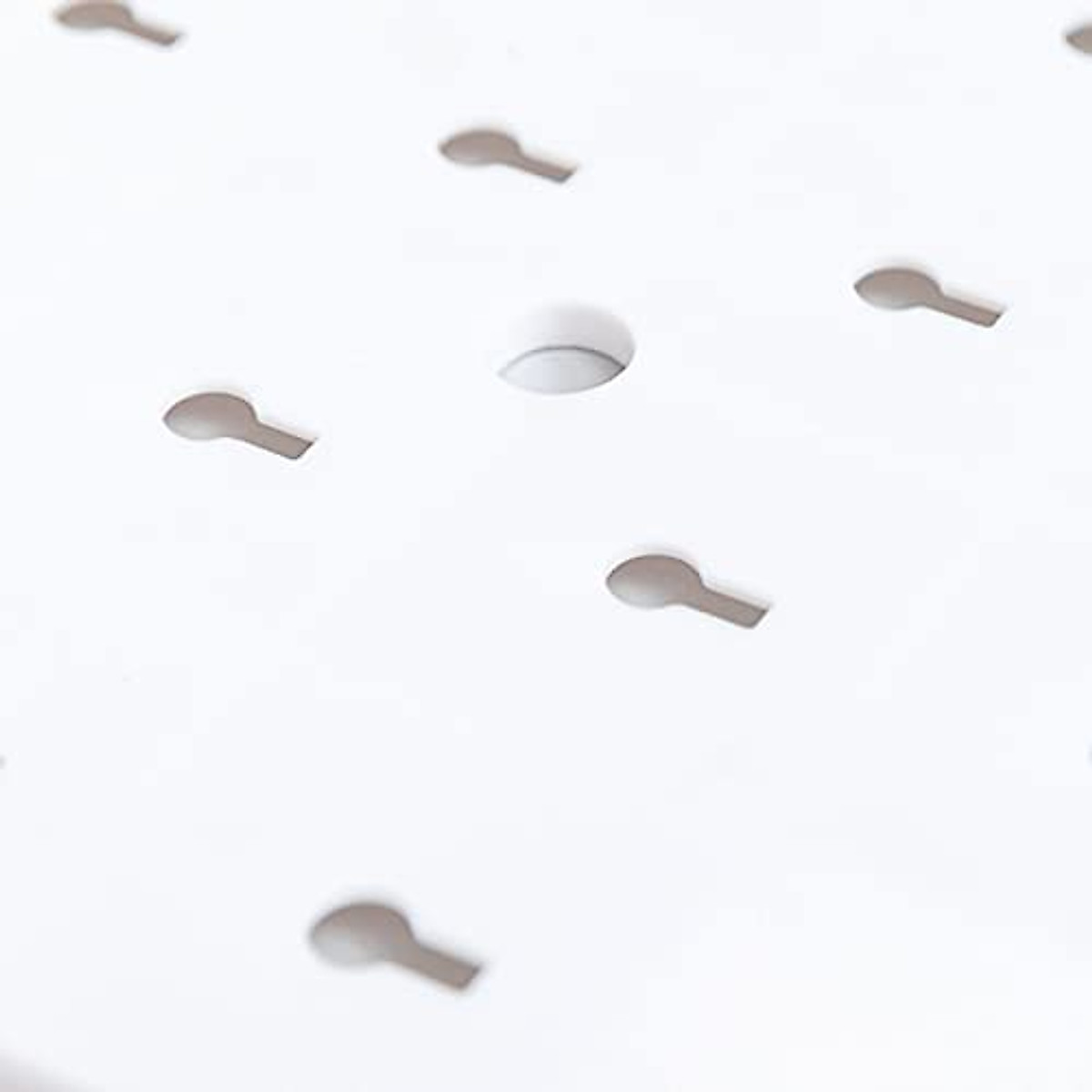 WskLinft 1 Set Kitchen Shelf Save Space Punch Free Bedroom Hanging Wall Pegboard Storage Rack Decor for Home White