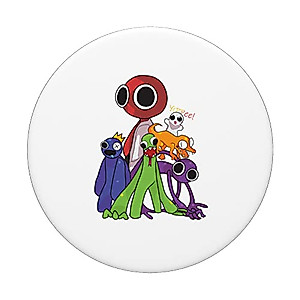 Rainbow Friends blue red orange green PopSockets Swappable PopGrip