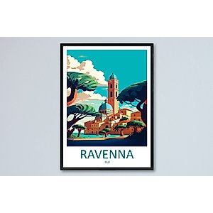Ravenna Travel Print Wall Art Ravenna Wall Hanging Home Décor Ravenna Art Lovers Italy Art Lover Ravenna Print Ravenna Italy Art