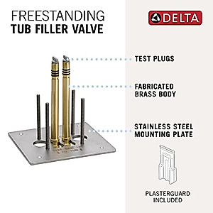 Delta Faucet Floor-Mount Freestanding Tub Filler Rough-In Valve for Delta Freestanding Tub Fillers R4700-FL