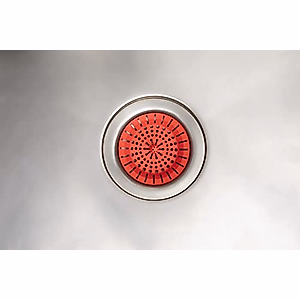 Dripsie Sink Strainer - Clog-Resistant and Flexible - Universal Kitchen Sink Drain Strainer - Made in The USA (1-Pack Red)