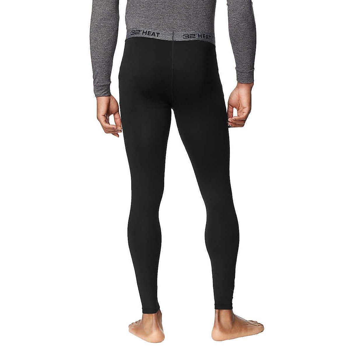 32 DEGREES Men's Heat Pant, 2-Pack (L, Black/Black)