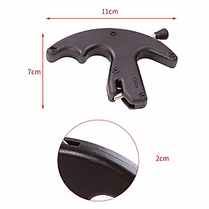 LIZHOUMIL Thumb Bow Release, 3 Finger Thumb Trigger Caliper Grip Compound Bow Release Aid, Recurve Bow Releaser Aid Tool, Replaceable Bow Release Trigger Caliper Grip Green