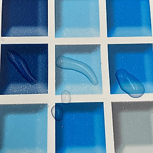 Yifely Royal Blue Mosaic Kitchen Cupboard Decor Paper Self-Adhesive Shelf Liner Countertop Sticker 17.7 Inch by 9.8 Feet