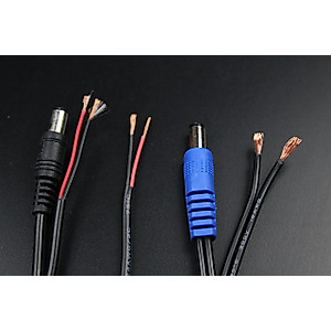 10 Pack Effects Pedal DC Power Patch Cables Cords Pedalboard 5.5mm / 2.1mm 18AWG