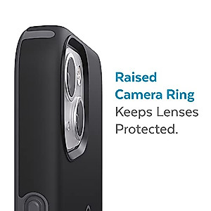 Speck Products CandyShell Pro Case Fits iPhone 13, Black/Slate Grey