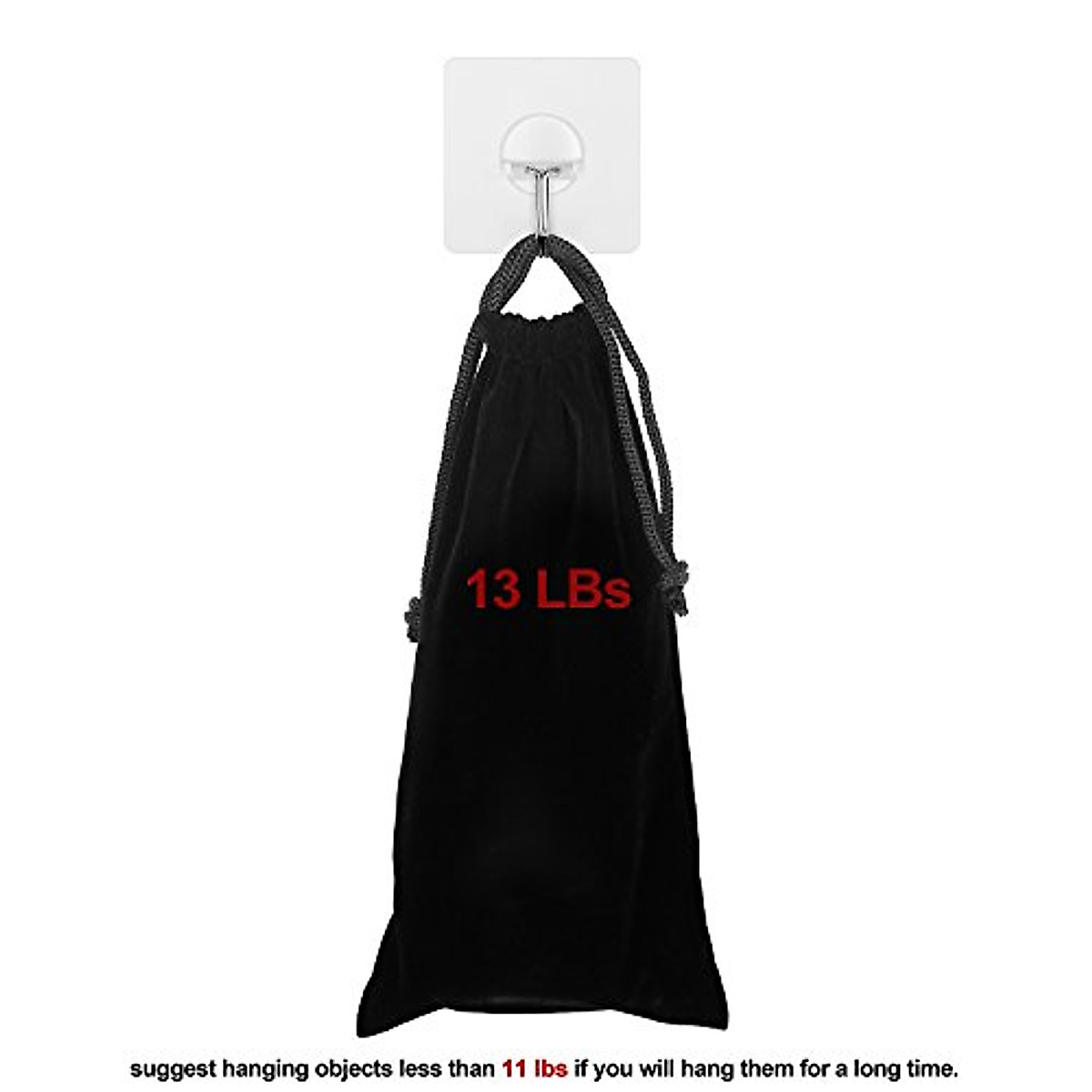 Anwenk 12Pack Wall Hooks Adhesive Wall Hanging Hooks Stick On Hooks Ceiling Hanger Damage Free Hanging Reusable Waterproof for Home Bathroom Kitchen Refrigerator Door Keys Bags,Clear- Promotion