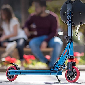 ygqtbc Adult Scooter 2019 Upgraded Kick Scooter Height-Adjustable Foldable Dual Suspension Rear Fender Brake Lightweight Aluminium Alloy Commuter 220lb Max Load Big Wheels Scooter for Adults Teens