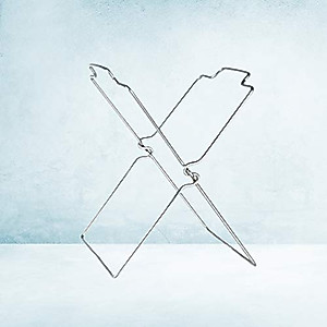 Cabilock Metal Stand Dish Cloth Holder Stainless Steel Garbage Bag Shelf Countertop Folding Trash Bag Bracket Dishcloth Towel Holder Organizer Rack Folding Bracket Metal Brackets