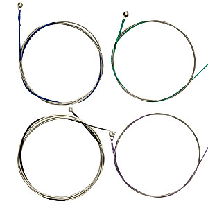 Cello Strings 1 Full Set A-D-G-C Steel Core Nickel Chromium Wound for Size 1/4 1/2 3/4 4/4