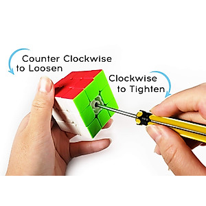 INTEGEAR Speed Cube 3x3 Stickerless with Stand and Tutorial – Easy Turning, Smooth Play, Durable Magic Puzzle Toy for Kids and Adults