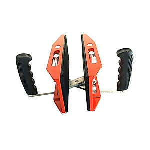 TECHTONGDA Double Handed Carrying Clamp Glass Gripper Stone Ceramic Panel Carrier Plate Lifter Red