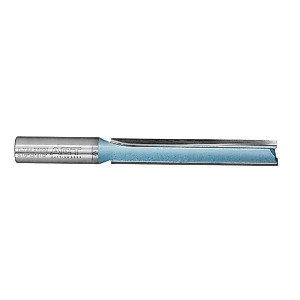 Accusize Industrial Tools Double Flute Extra Long Straight Carbide Tipped Router Bit, 1/2'' Diameter, 3'' Depth, 1/2'' Shank, 4.7'' Oal, 0021-0828