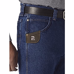 Wrangler Riggs Workwear mens Relaxed Fit Five Pocket jeans, Antique Indigo, 38W x 30L US