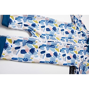 Baby Boys Sunsuits/Swimwear UPF 50+ Sun Protection One Piece Full-Length Zipper Swimsuits with Sun Cap. (Watercolor, 18-24Months)