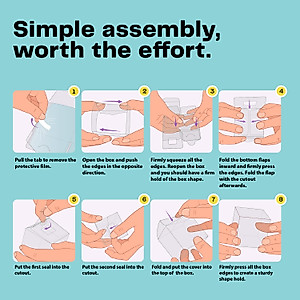 Decvel Clear Favor Boxes - 100 pack - 2 x 2 x 2 inches Stackable Clear Gift Boxes Made from Food-Grade, Scratch Resistant PET Material - Can Be Used As Display Plastic Box, Clear Treat Boxes, and For Party Favors