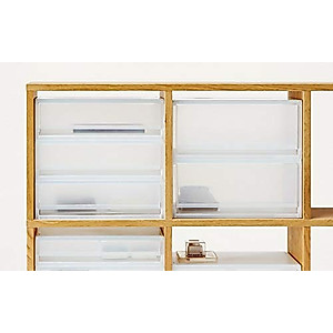 MUJI B4S7011 Storage Case, 1 Drawer, White