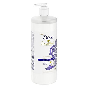 Dove Amplified Textures Deep Moisture Detangling Conditioner for Coils, Curls, and Waves Coconut Milk Hair Moisture Amplifying Hair Care Blend 32.3 oz