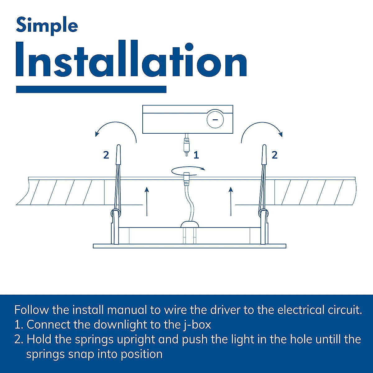 Hyperikon 6 inch LED Recessed Lighting Selectable Color Temperature 5CCT 2700K-5000K, 14W Slim Downlight with Junction Box, UL, Energy Star, 6 Pack